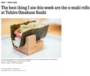 News - Yuhiro Omakase and Hand Roll Sushi Bar